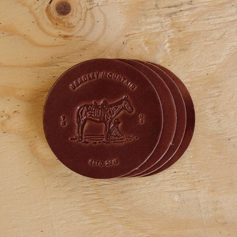 Wrangler Coaster Set - Brown – Bradley Mountain