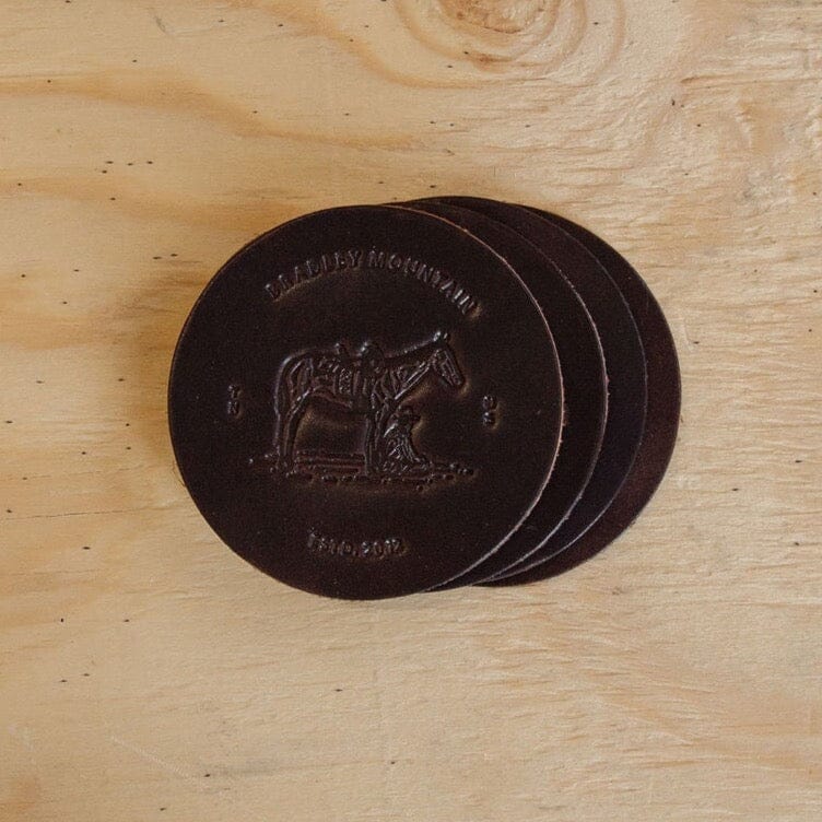 Wrangler Coaster Set - Dark Brown – Bradley Mountain