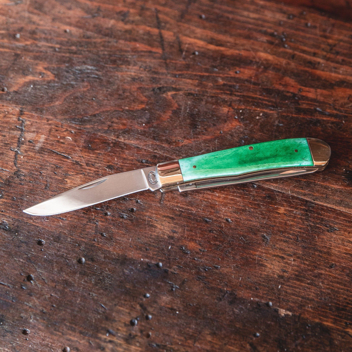 Trapper Knife - Green Bone – Bradley Mountain